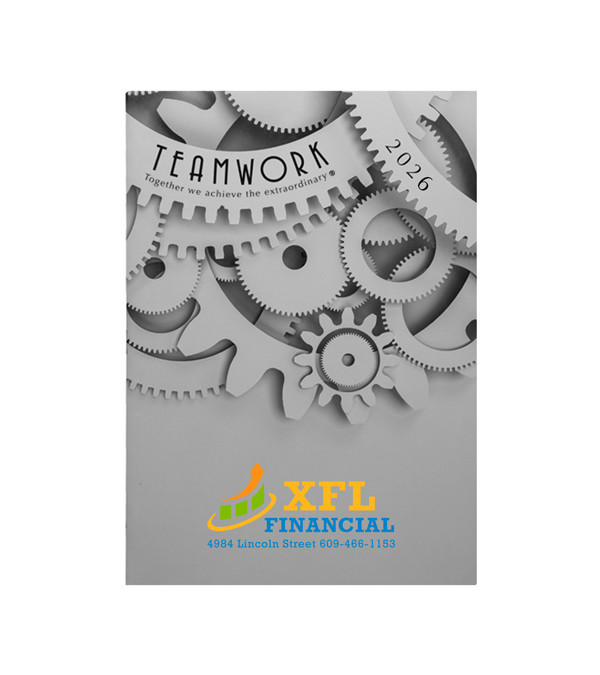 Teamwork Cog Date Log with Full Color Imprint | Myron Promotional Products