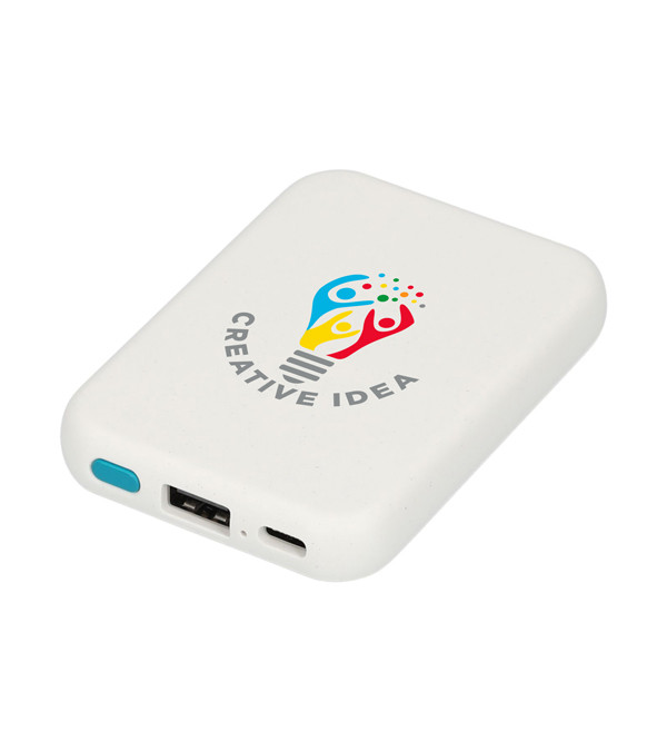 Recycled ABS 3000 mAh Wireless Power Bank - Full Color | Myron Promotional Products