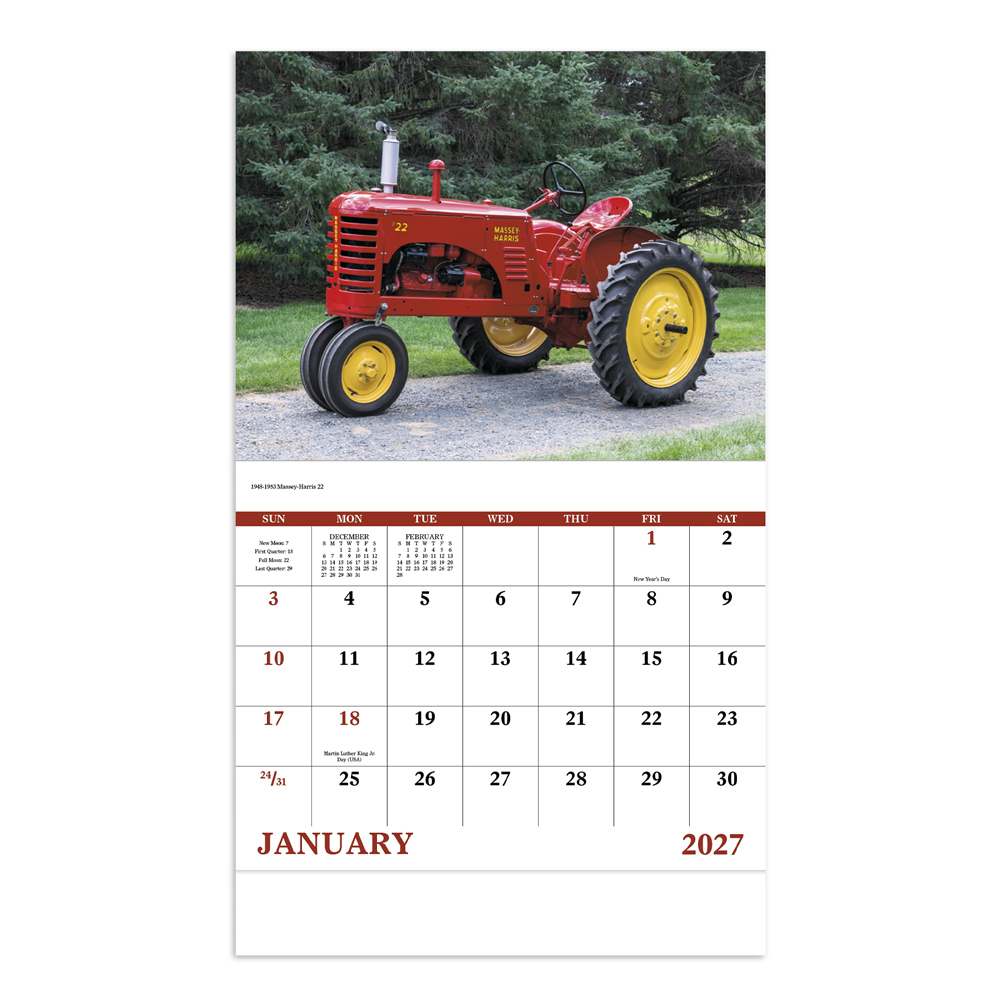 Classic Tractors Wall Calendar | Myron Promotional Products