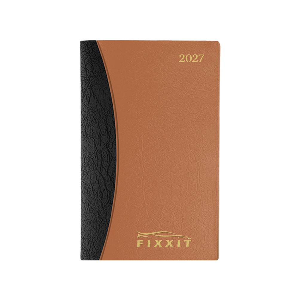 Corsica Two-Tone Slim Jim Calendars with Notepad | Myron Promotional ...