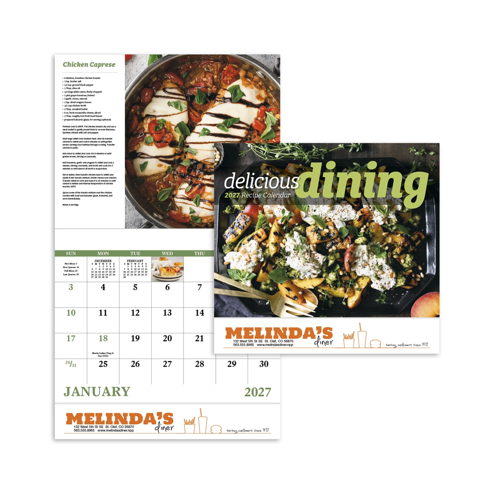 Delicious Dining Wall Calendar | Myron Promotional Products