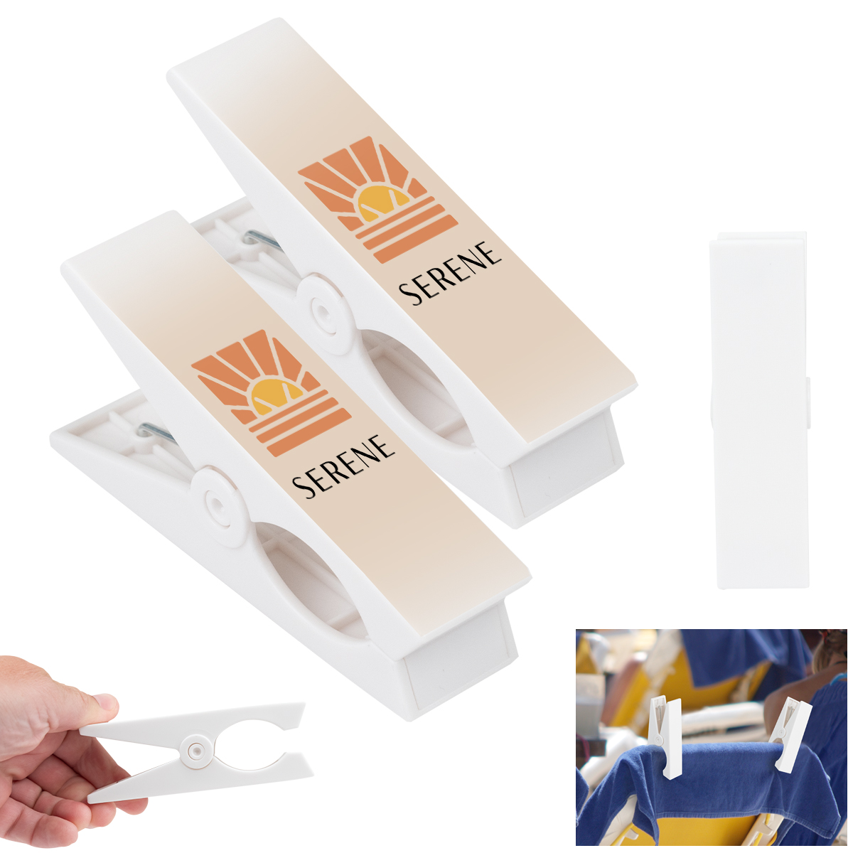 towel chair clip set - secure towel management for outdoor