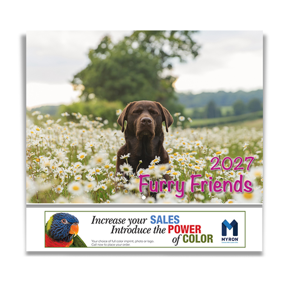 Furry Friends Wall Calendar | Myron Promotional Products