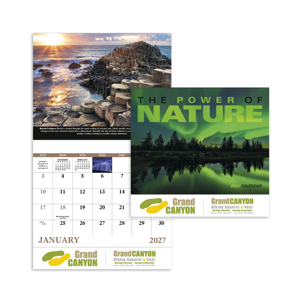 The Power of Nature Wall Calendar | Myron Promotional Products