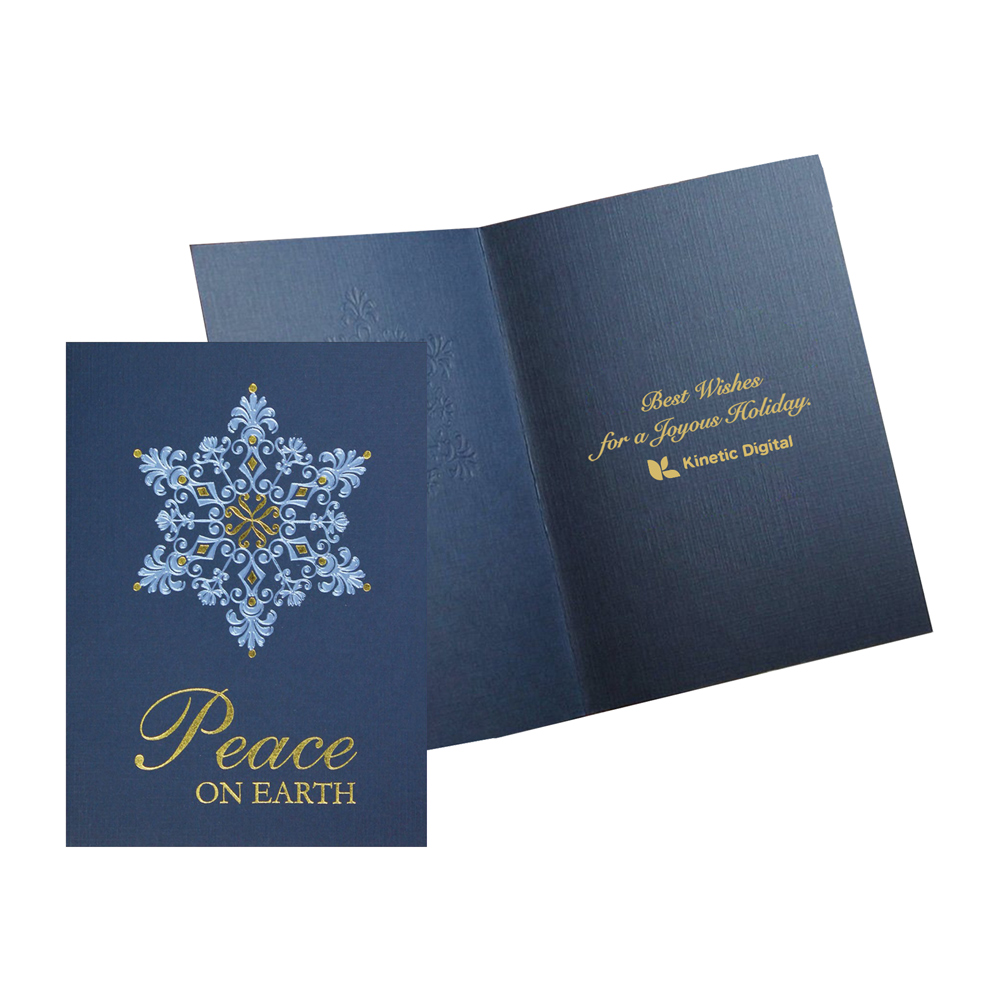 Premium Filigree Snowflake Holiday Card | Myron Promotional Products